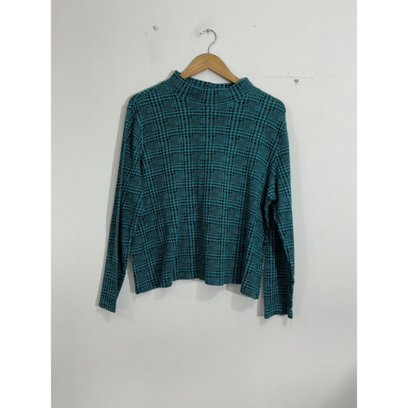 Studio Works | Tops | Womans Studio Works Pullover Long Sleeve Aqua ...